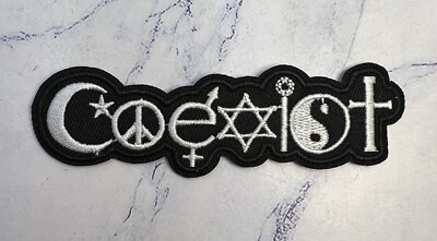 Coexist Symbols Logo Embroidered Iron On Patch | eBay