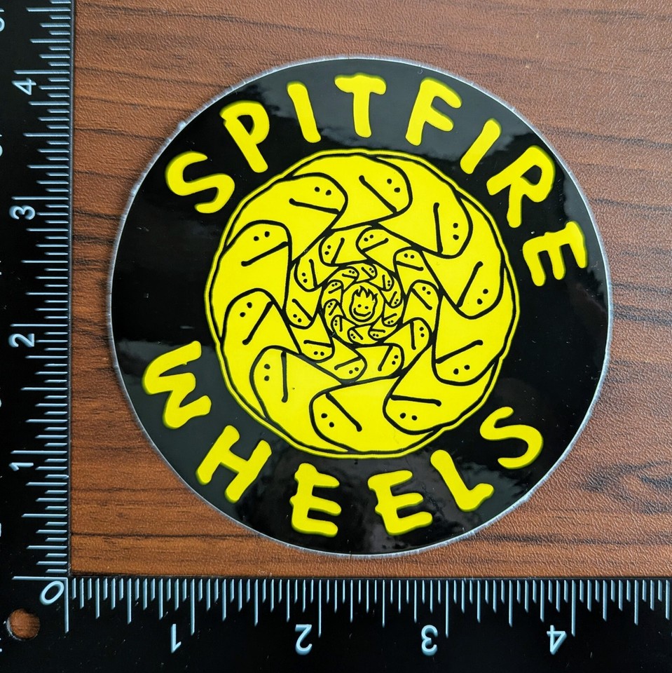 Spitfire Wheels XL 4 Sticker Skateboard Logo Skate Decal Slap Bumper | eBay