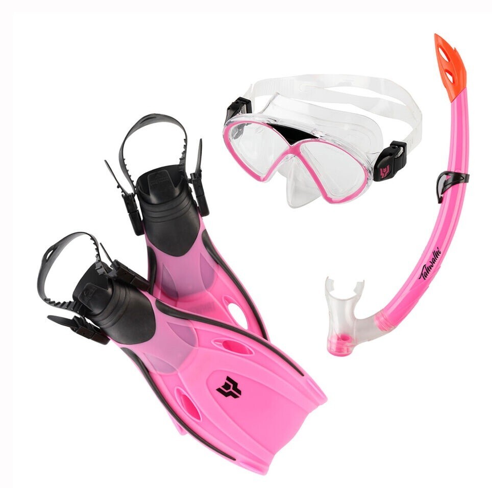 Tahwalhi Junior DS1 Dive Set Pink S/M (US 9-13) with gear bag | eBay
