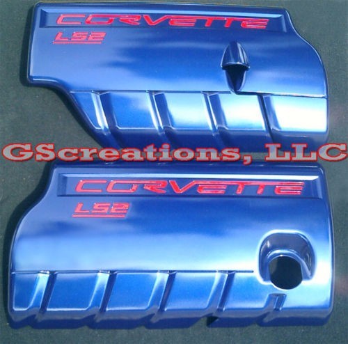 C6 Chevy LS2 Corvette Color Coded GM FUEL RAIL COVERS ***SEND IN YOUR ...
