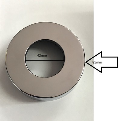 Wall Flange /Pipe Cover Plate/Back Plate Chrome | eBay