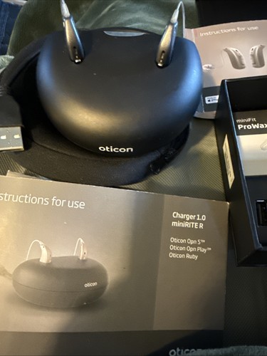 Oticon Ruby 2 BTE Digital Hearing Aids Rechargeable & Charger. Pre ...