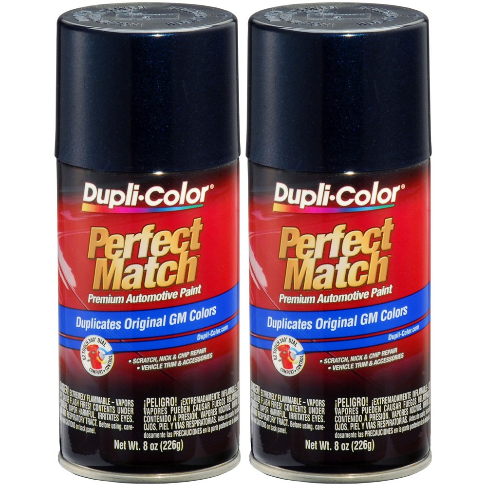 Duplicolor BGM0500 (2-Pack) Aerosol Paint for GM WA722J, Metallic Dark ...