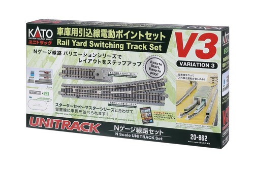 KATO N scale UNITRACK Set V3 Single Rail Yard Switching Track Set 20 ...