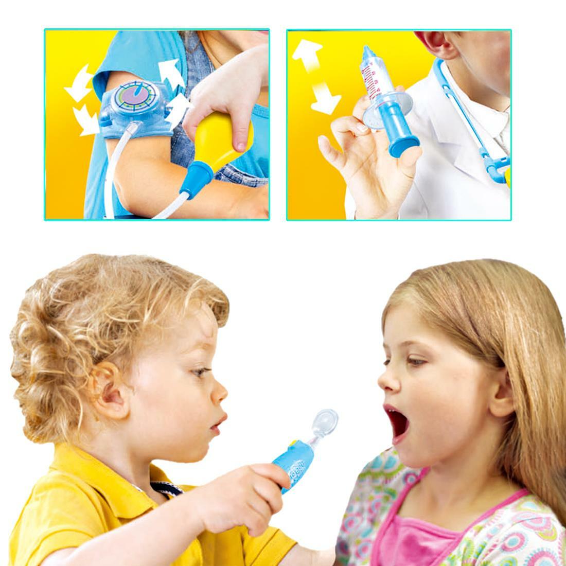 30PCS Role Play Dentist Surgeon Vet Medical Kit w/Light Sound Toys Gift ...