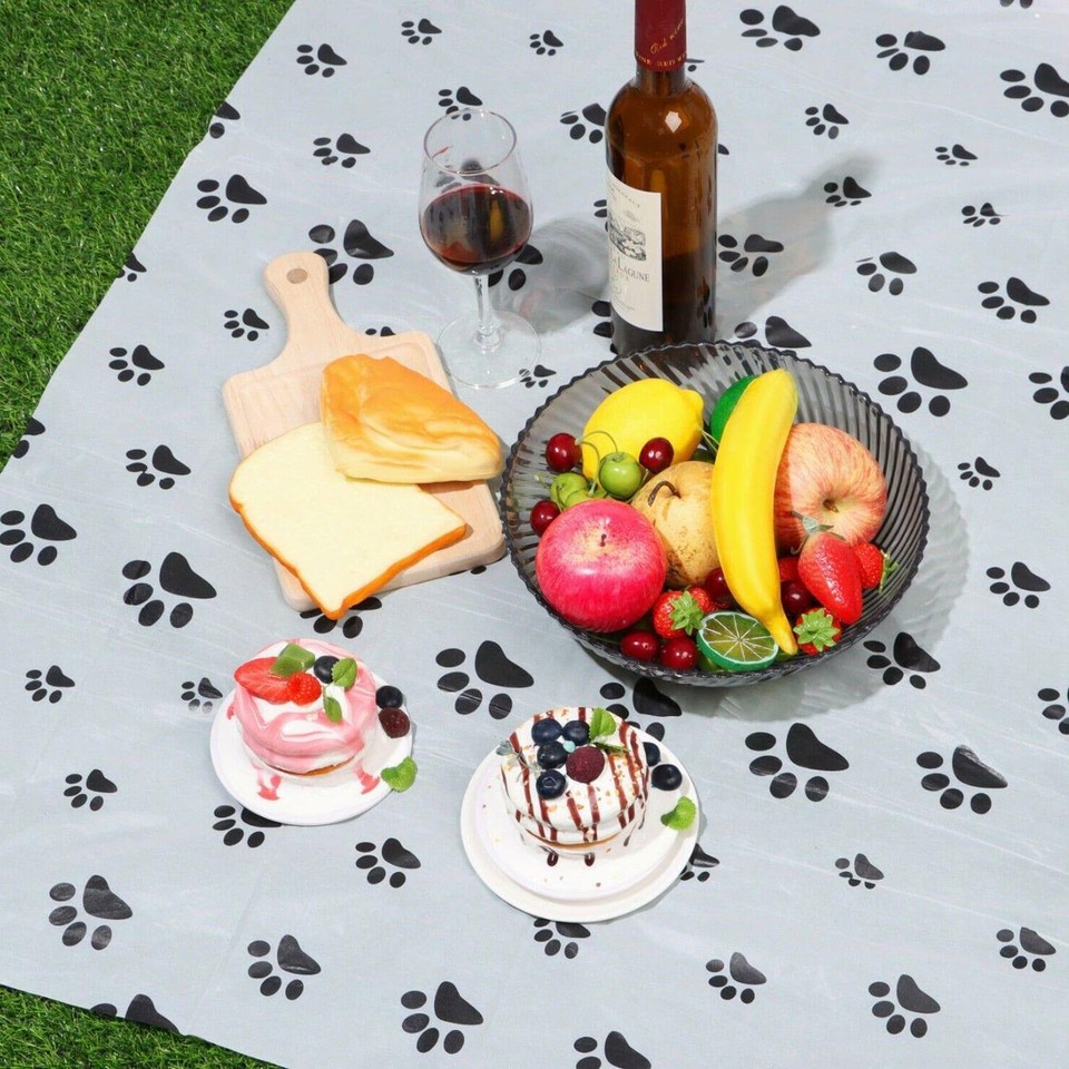 Dogs Puppies Paws Paws 1X Plastic Table Cover Birthday Party Supplies ...