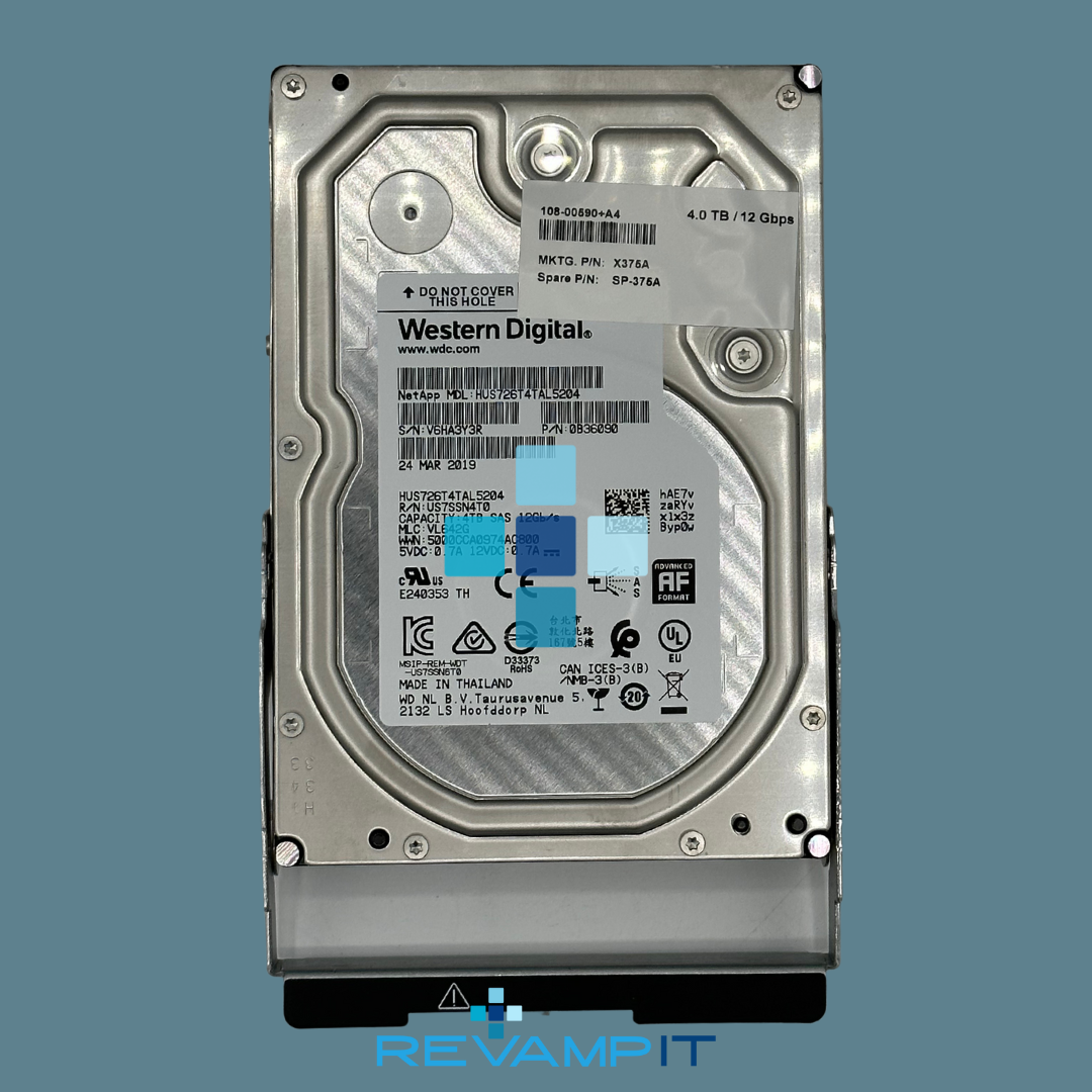 Netapp DSK DRV,4TB,7.2K,12G,DS460C (X375A) | eBay