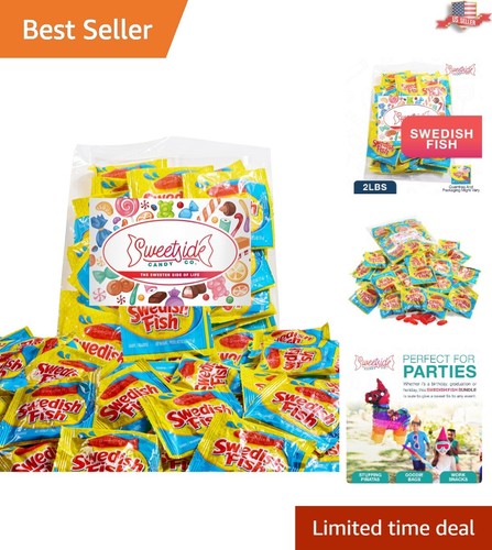 Individually Wrapped Swedish Fish Candy - Sweet & Chewy Fun Size ...