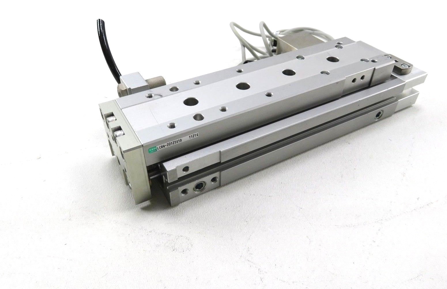 CKD LCRQ-20125S1D Linear Slide Cylinder LCR-Q-20-125 w/ CKD TOH Sensor ...