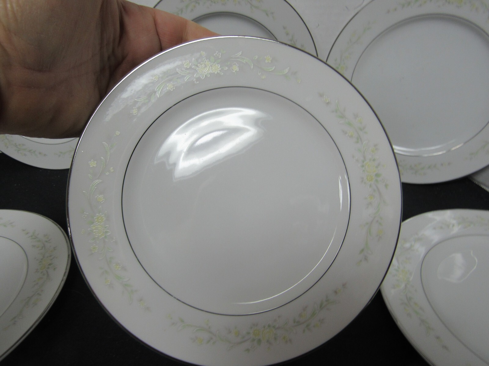 SET OF 6 Sango Four Crown China Salad Plates Sintra Floral Pattern | eBay