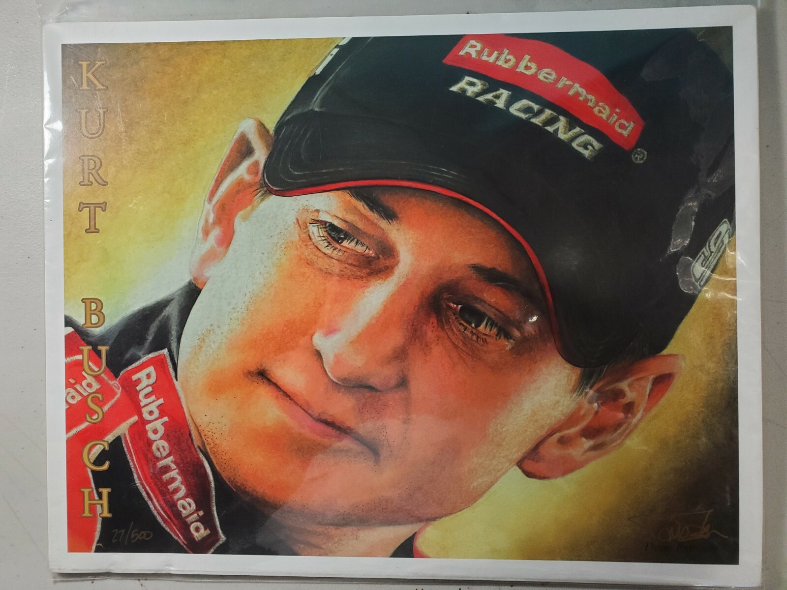 The Art of Racing: Dino Estrada ~ Kurt Busch (27/500) Print 14x17 ...