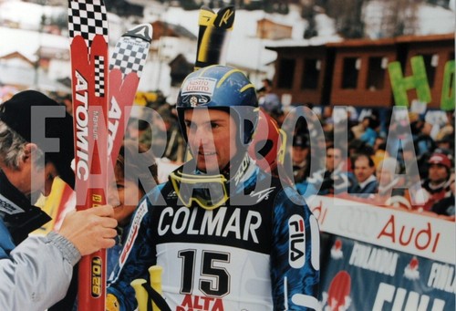 Photo de presse vintage Ski, Patrick Holzer, Années Ninety, tirage 21 X ...