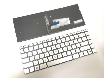 New US backlit Silver Keyboard FOR HP 240 G7 245 G7 246 G7 14-DQ0000 14 ...