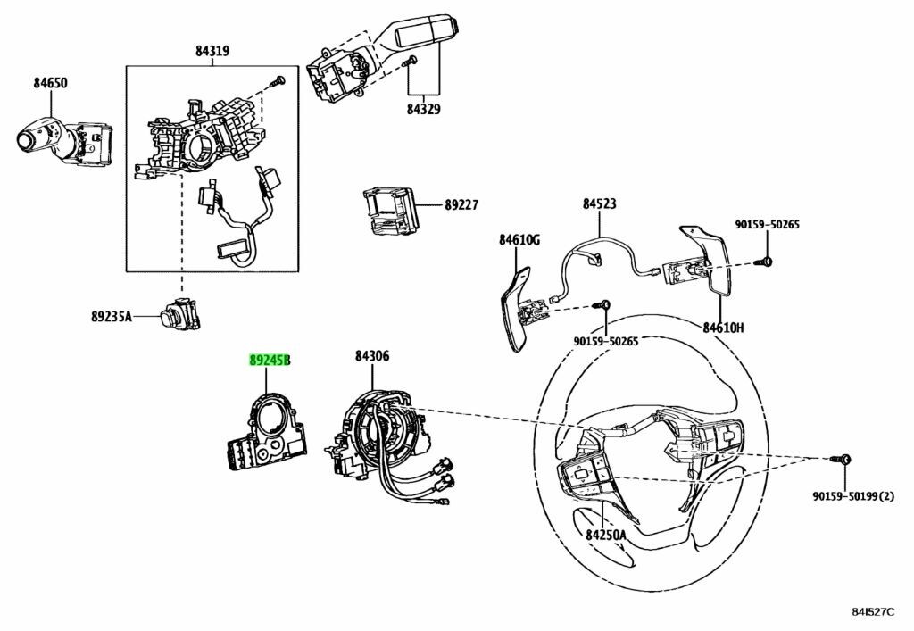 Toyota Genuine Steering SENSOR 2020 Toyota Corolla Base Sedan 8924B ...