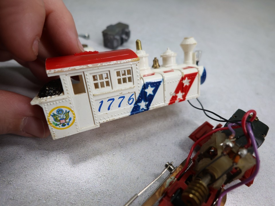 USED Life-Like HO 0-4-0 Teakettle Steam Engine Spirit of 1776 Parts ...