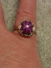 Rare Vintage Star Ruby Ring In Beautifully Filigreed 14kt White Gold ...