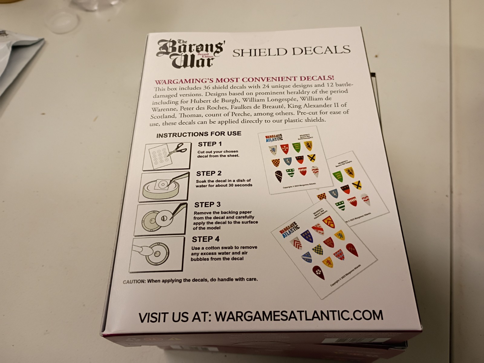 Wargames Atlantic Barons War Shield Decals Knights 2 | eBay