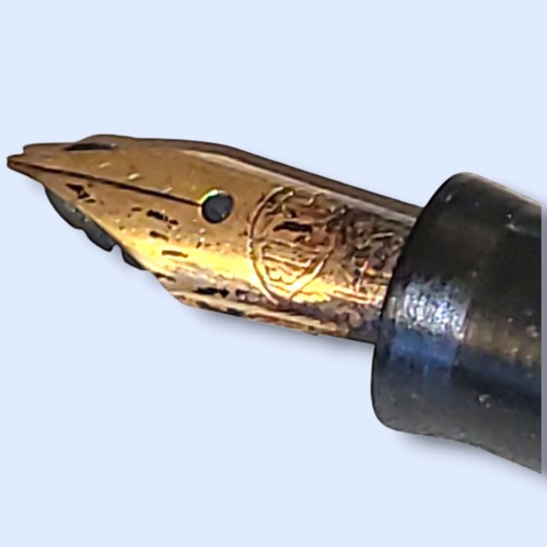 Vintage Unknown Broken Fountain Pen 14kt Gold Nib Marked Eclipse Safety ...
