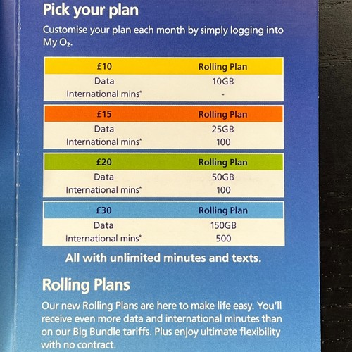 O2 Payg Triple Cut Sim Card for Mobile Phones - 5p/Min Calls, 5MB Data ...