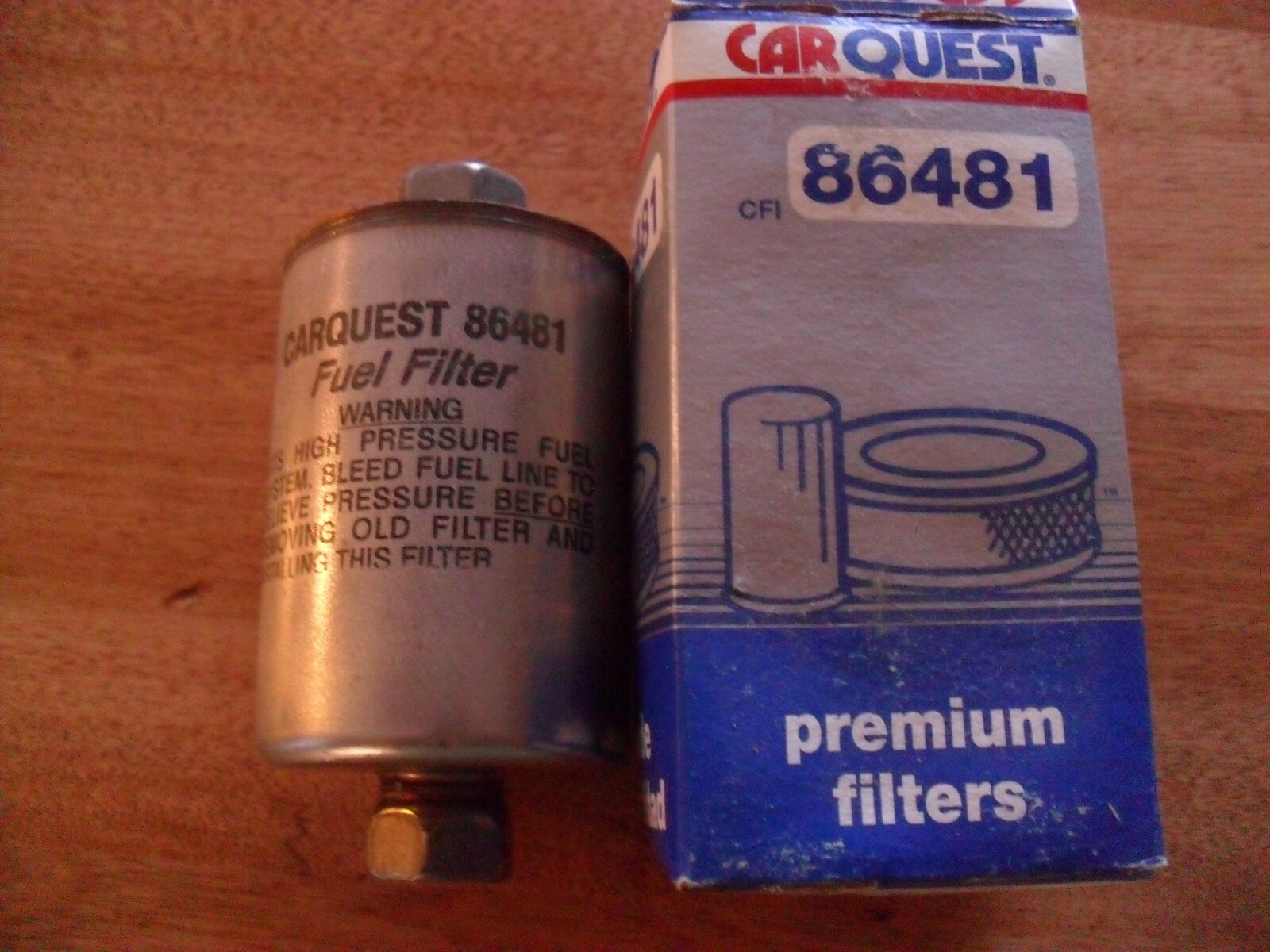 CARQUEST 86481 - Fuel filter cross reference