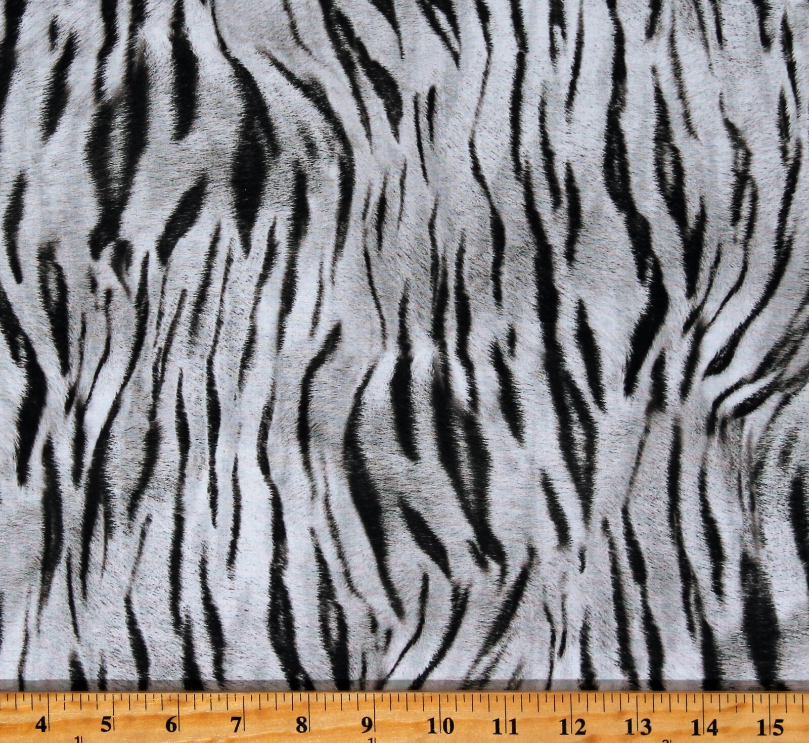 Cotton Lawn Zebra Print Stripes Fur-Look Animal Fabric Print by the ...