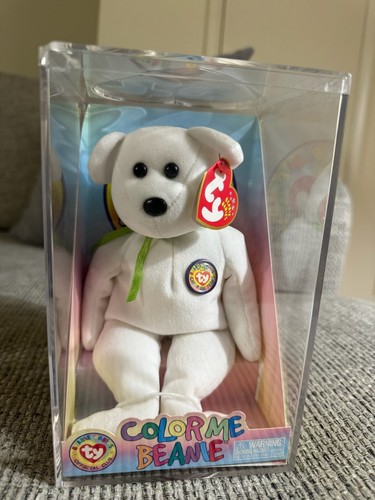 Ty Color Me Beanie Baby Kit - Teddy Bear *Green Ribbon* | eBay