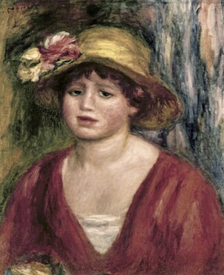 Young Girl In a Red Dress > Renoir, Pierre-Auguste | eBay
