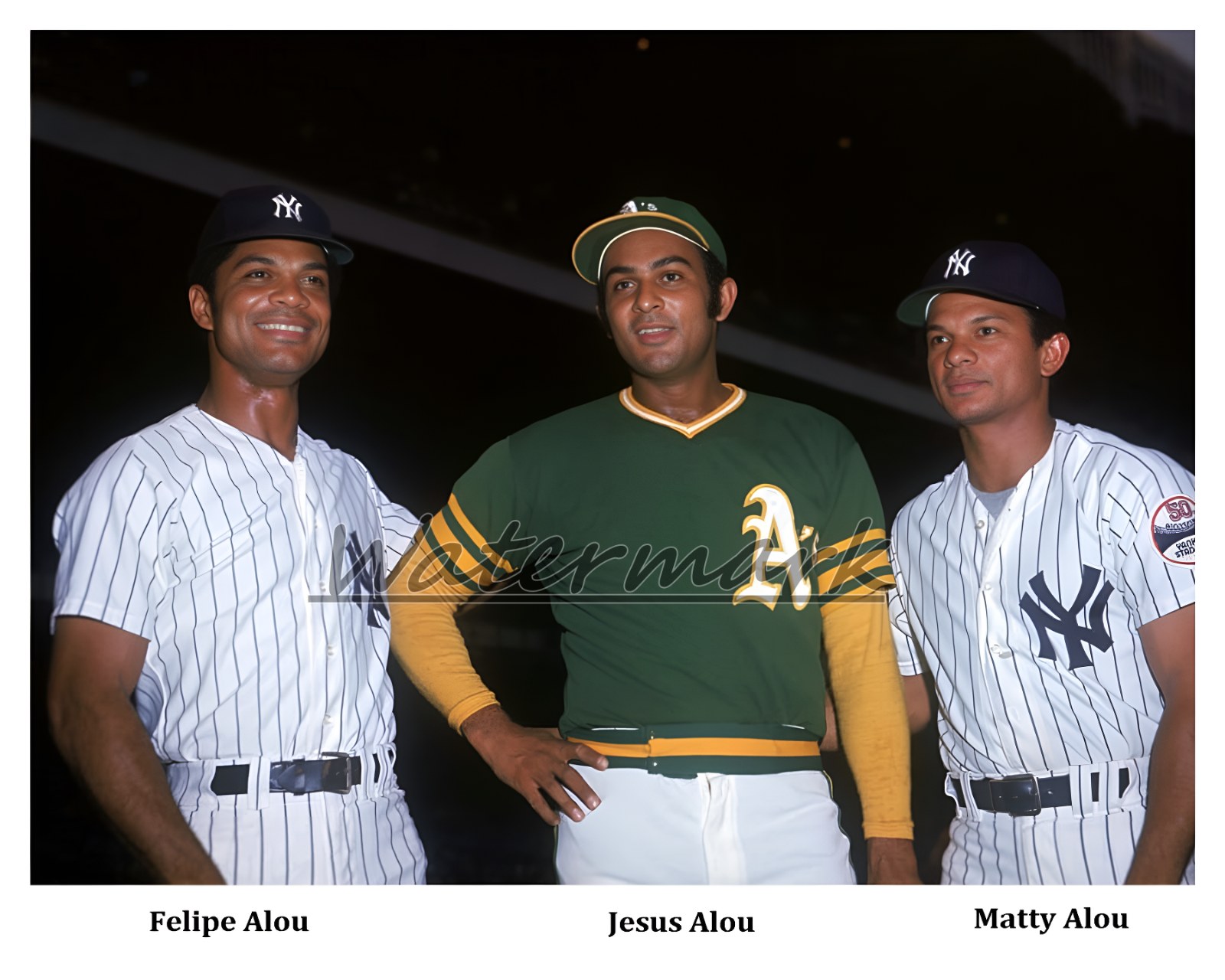 MLB 1973 The Alou Brothers Felipe Jesus & Matty Alou Color 8 X 10 Photo ...