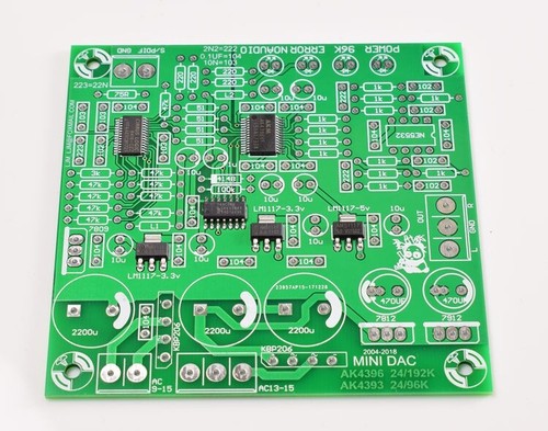 DIY DAC 24BIT 192KHZ AK4396 DAC kit SPDIF input （SMD ICs soldered well ...