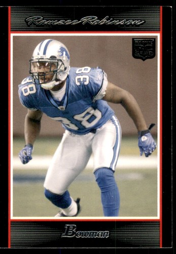 2007 Bowman Ramzee Robinson Rookie Detroit Lions #272 | eBay