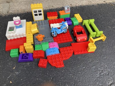 Duplo Blocks Lot With Car And Motorcycle | eBay