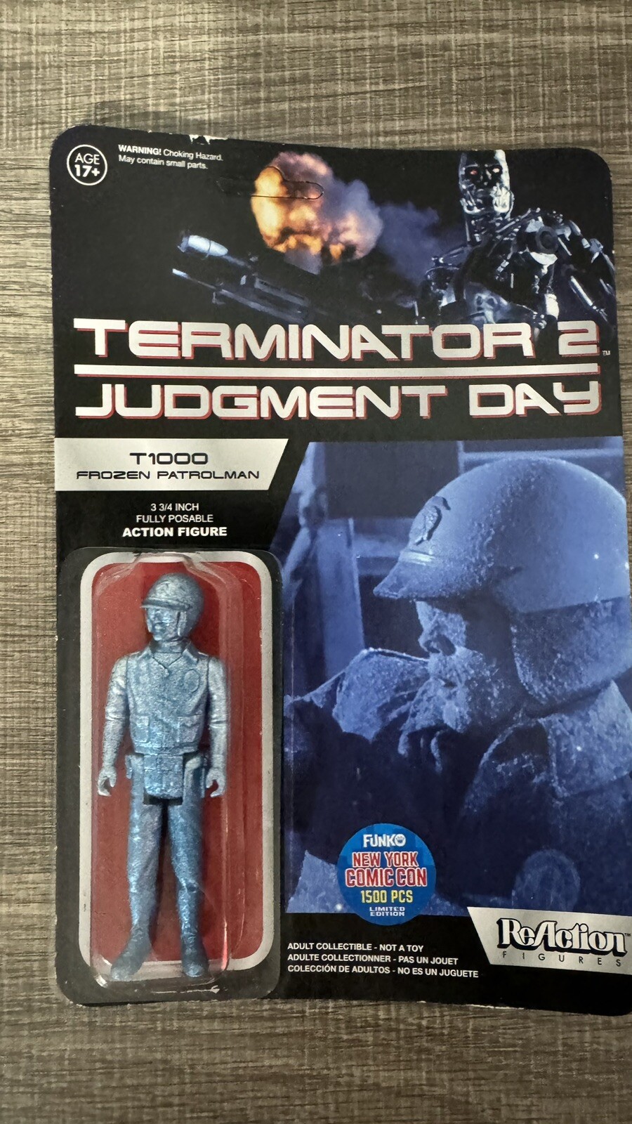 ReAction Terminator 2 ~ T1000 Frozen Patrolman NYCV Exclusive Variant ...