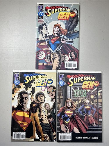 WILDSTORM/DC COMICS LOT: SUPERMAN GEN 13 #1 2 3 (2000) BAGGED & BOARDED ...
