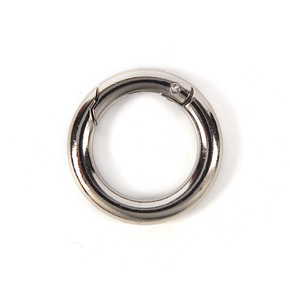 5pcs circle metal carabiner hook snap round clip hook keychain outdoor ...