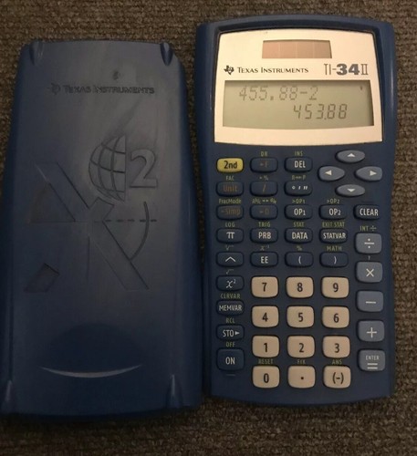 Texas Instruments TI-34 II Solar Powered Scientific Calculator with ...
