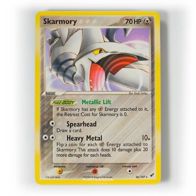 Pokemon - Skarmory - Non Holo - 26/107 - EX Deoxys - Rare Card | eBay