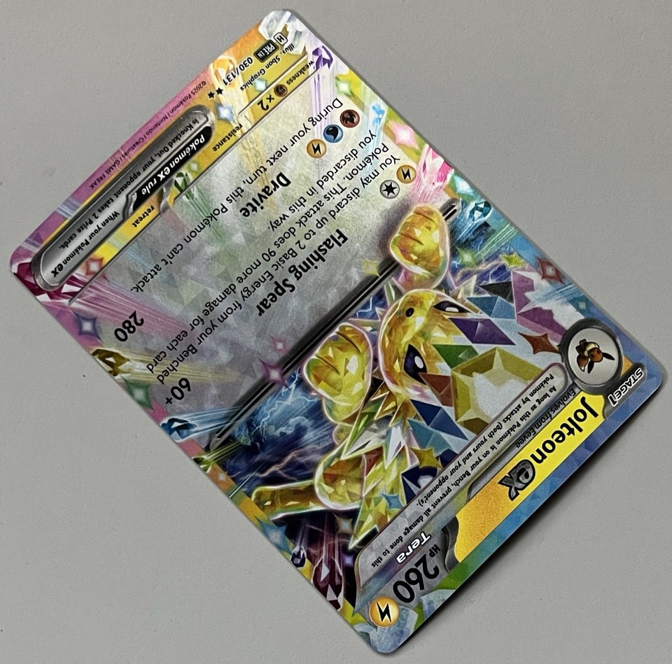 Pokémon Prismatic Evolutions Jolteon ex Stage 1 Double Rare HoloFoil ...