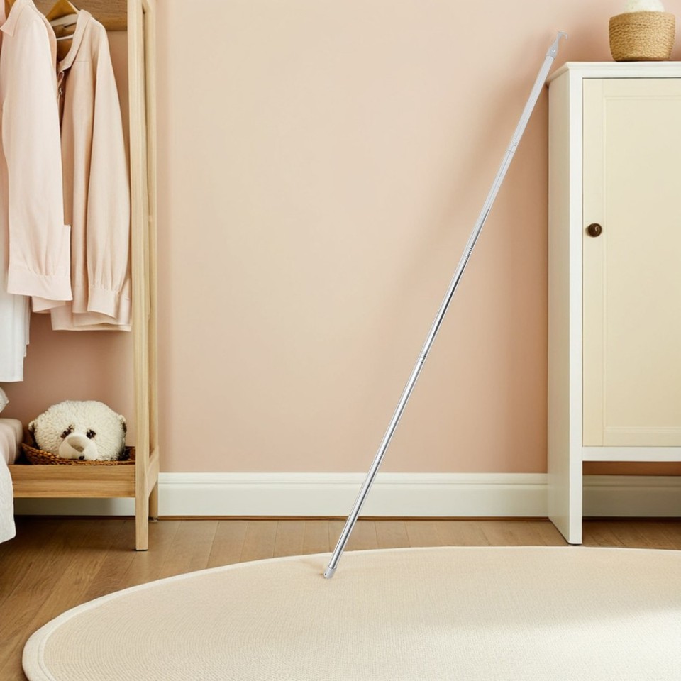 Living Room Curtain Rod Curtains Pull Wand Adjustable Rods Cellular ...