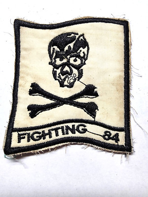 Militay Fighting 84 Jolly Roger Squadron Vietnam War Era Patch US Navy ...