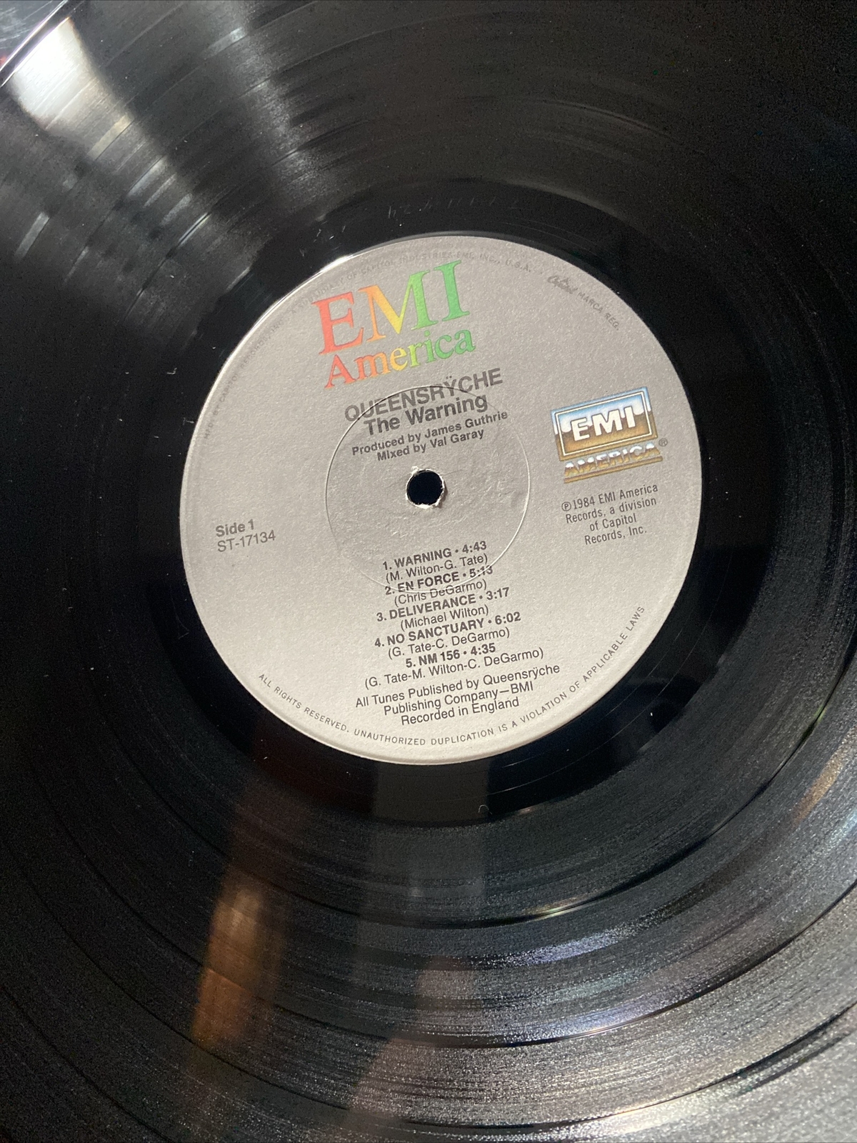 Queensryche – The Warning Vinyl EMI 1984 US First Pressing /Autographed ...