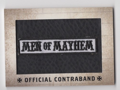 Men of Mayhem SONS OF ANARCHY Seasons 1-3 Official Contraband Patch ...