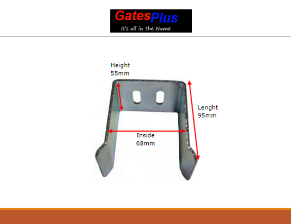 10x Sliding Gate Holder Bracket 65mm (BULK PRICE) | eBay