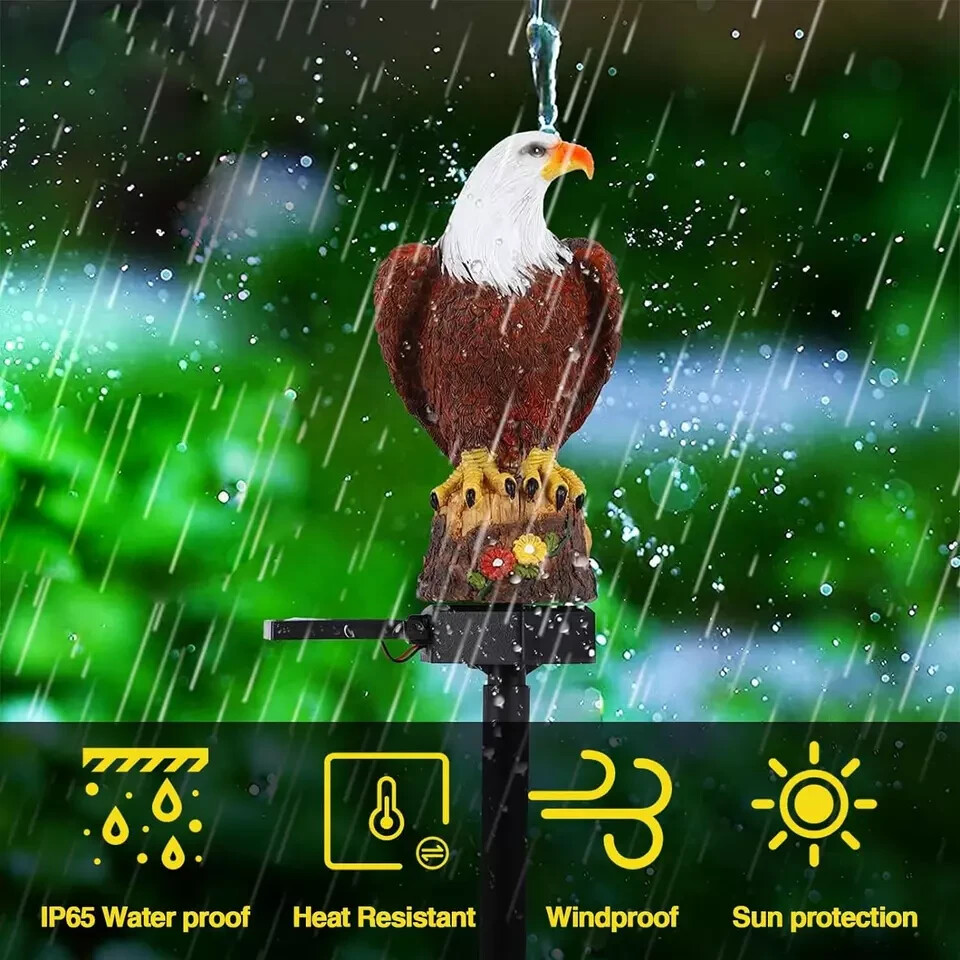 Eagle Solar Garden Lights,Eagle Statue Eagle Decor Garden Solar Light ...