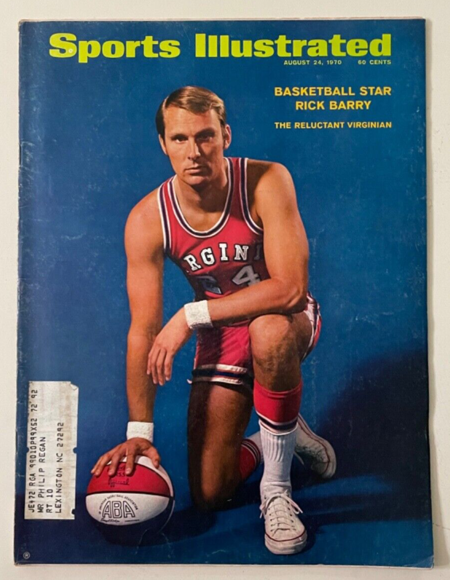 Sports Illustrated Magazine Aug 24 1970 Ricky Barry Plays for ABA VA ...