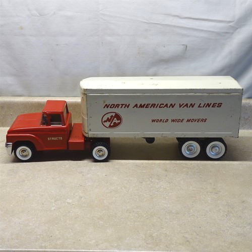 Vintage Structo Toys Semi Truck + Trailer North American Van Lines ...