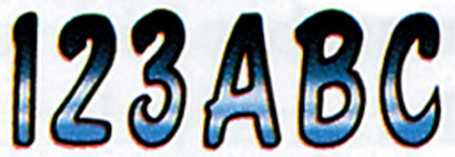 Hardline 3" Letter & Number Kit Chrome / Black Chbkg200 | eBay