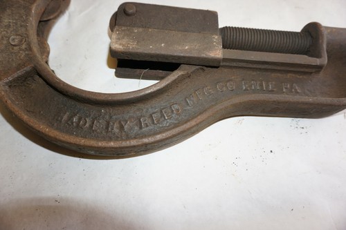 Large Vintage/Antique Barnes No 4 Pipe Cutter Reed M.F.G. Co. Erie PA ...