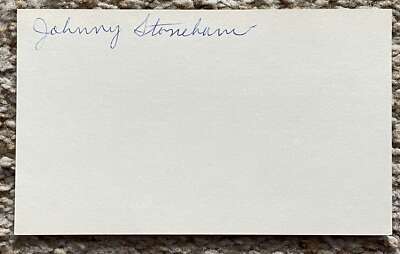 John Johnny Stoneham signed card- White Sox debut 1933 | eBay