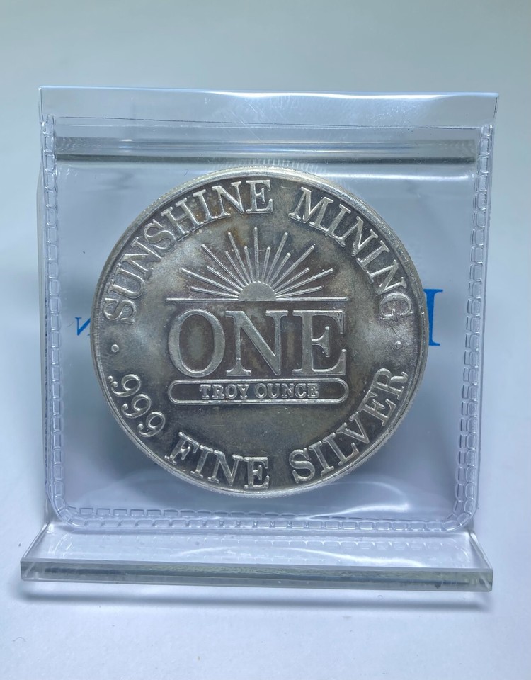 1986 Sunshine Mint 1 oz .999 Fine Silver Round | eBay