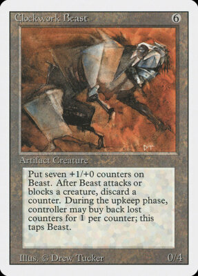 MRMS ENGLISH Bête mécanique - Clockwork Beast POOR MTG REVISED | eBay